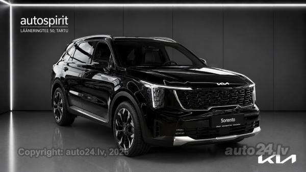 Black Kia Sorento 2026 in Tartu, with an engine capacity of 2.20 L and mileage of 12 thousand km for 63990 €, photo 1 on AUTOMOTO.COM.LV
