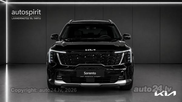 Black Kia Sorento 2026 in Tartu, with an engine capacity of 2.20 L and mileage of 12 thousand km for 63990 €, photo 2 on AUTOMOTO.COM.LV