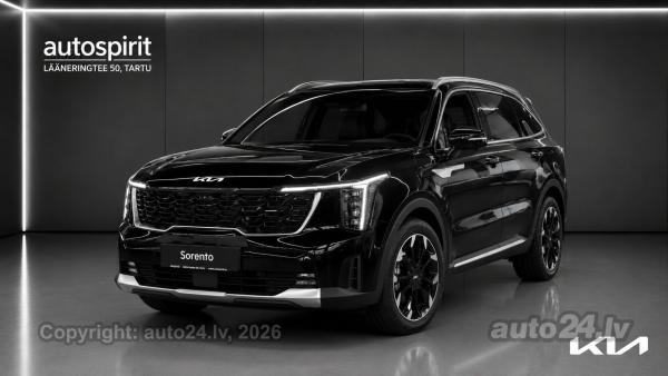 Black Kia Sorento 2026 in Tartu, with an engine capacity of 2.20 L and mileage of 12 thousand km for 63990 €, photo 3 on AUTOMOTO.COM.LV