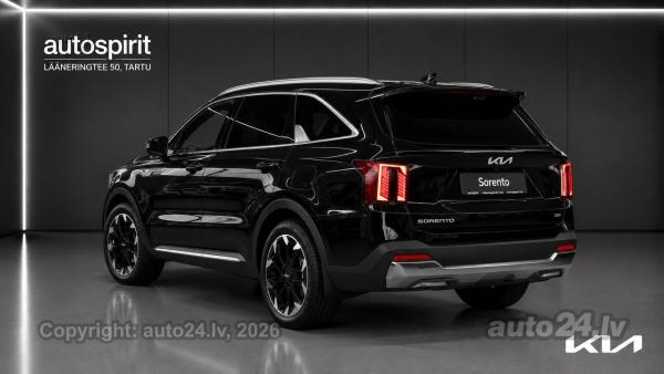 Black Kia Sorento 2026 in Tartu, with an engine capacity of 2.20 L and mileage of 12 thousand km for 63990 €, photo 4 on AUTOMOTO.COM.LV