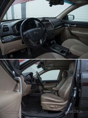 Black Kia Sorento 2012 in Tallinn, with an engine capacity of 2.20 L and mileage of 262 thousand km for 9700 €, photo 8 on AUTOMOTO.COM.LV