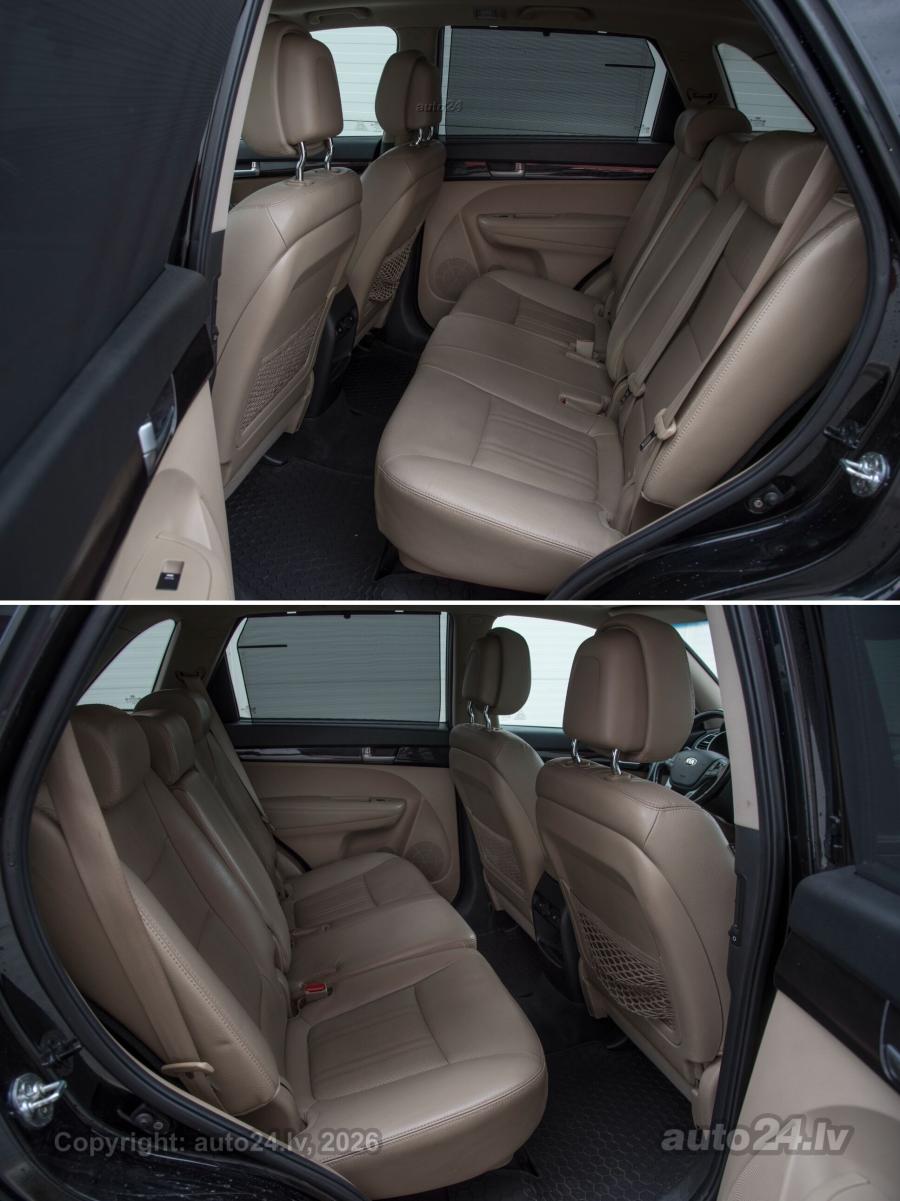 Black Kia Sorento 2012 in Tallinn, with an engine capacity of 2.20 L and mileage of 262 thousand km for 9700 €, photo 10 on AUTOMOTO.COM.LV