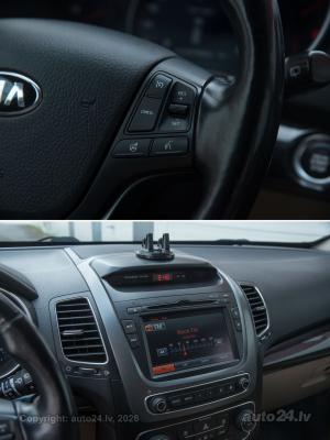 Black Kia Sorento 2012 in Tallinn, with an engine capacity of 2.20 L and mileage of 262 thousand km for 9700 €, photo 16 on AUTOMOTO.COM.LV