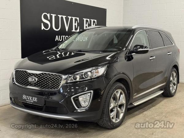 Black Kia Sorento 2016 in Tallinn, with an engine capacity of 2.20 L and mileage of 58 thousand km for 22995 €, photo 1 on AUTOMOTO.COM.LV