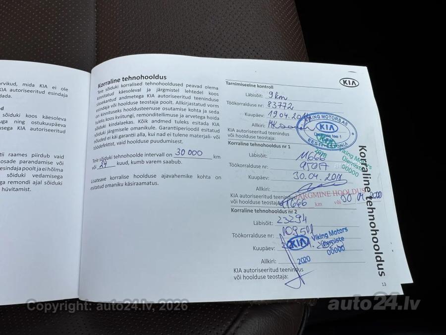 Черный Киа Соренто 2016 в Таллин, объемом двигателя 2.20 л и пробегом 58 тыс. км за 22995 €, фото 25 на AUTOMOTO.COM.LV