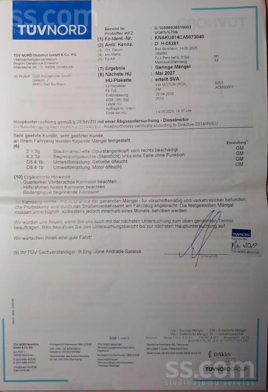 Серый Киа Соренто 2010 в Рига, объемом двигателя 2.20 л и пробегом 259 тыс. км за 7950 €, фото 31 на AUTOMOTO.COM.LV
