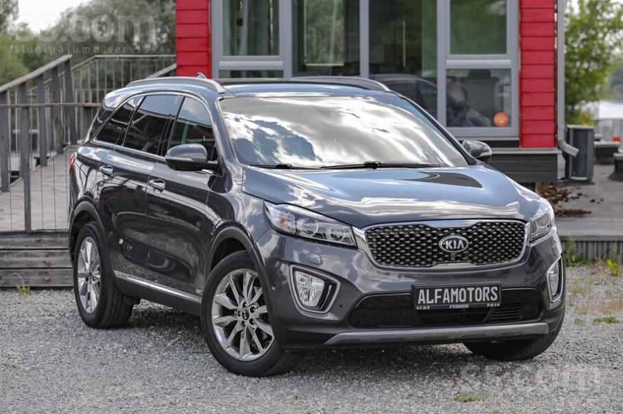 Pelēks Kia Sorento 2015 Rīga, ar dzinēja tilpumu 2.20 L un nobraukumu 156 tūkst. km par 16990 €, foto 3 vietnē AUTOMOTO.COM.LV