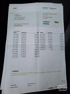 Grey Kia Sorento 2015 in Kaunas, with an engine capacity of 2.20 L and mileage of 214 thousand km for 13300 €, photo 27 on AUTOMOTO.COM.LV