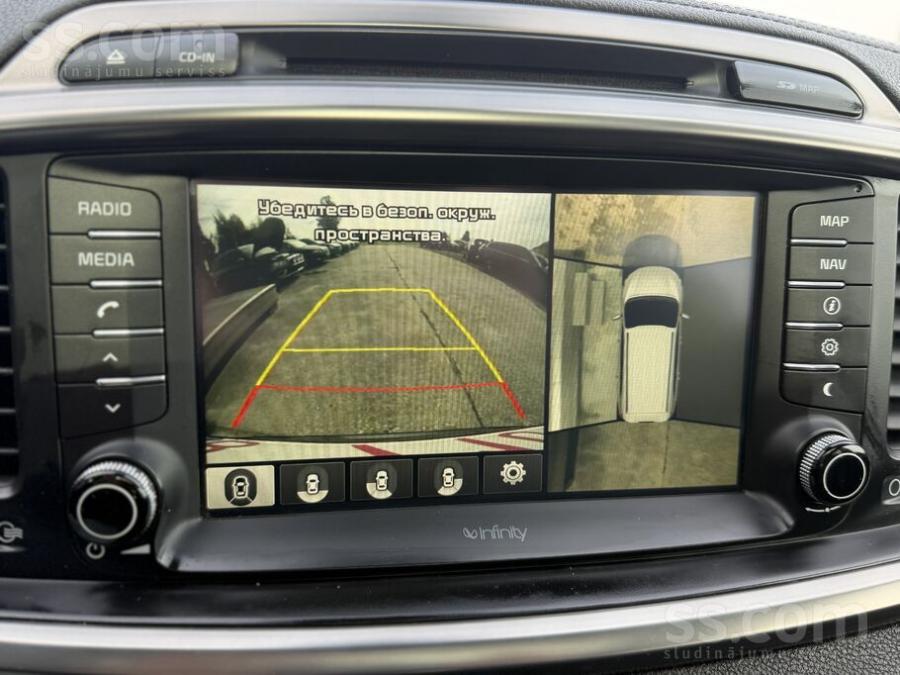 Grey Kia Sorento 2016 in Riga, with an engine capacity of 2.20 L and mileage of 198 thousand km for 15900 €, photo 13 on AUTOMOTO.COM.LV
