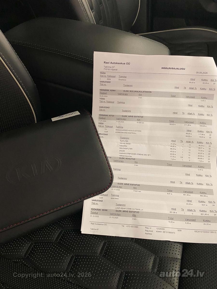 Grey Kia Sorento 2020 in Tallinn, with an engine capacity of 2.20 L and mileage of 89 thousand km for 32500 €, photo 26 on AUTOMOTO.COM.LV