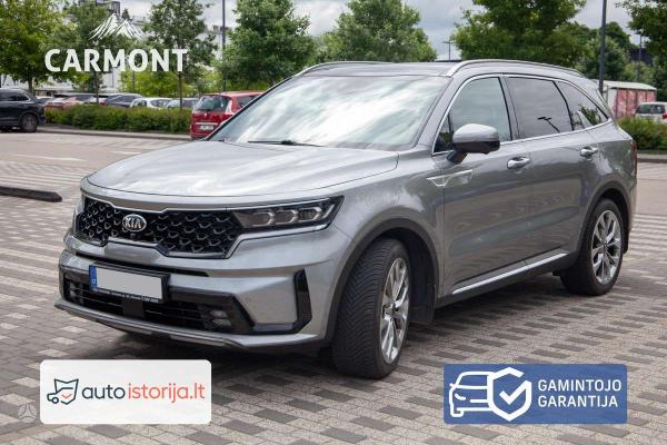 Grey Kia Sorento 2021 in Vilnius, with an engine capacity of 2.15 L and mileage of 139 thousand km for 30950 €, photo 1 on AUTOMOTO.COM.LV