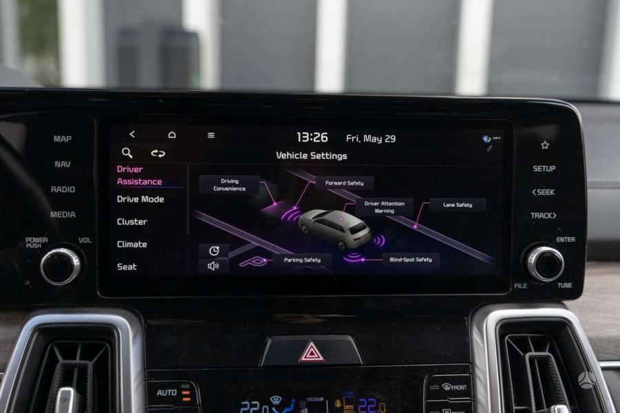 Pelēks Kia Sorento 2021 Viļņa, ar dzinēja tilpumu 2.20 L un nobraukumu 183 tūkst. km par 23900 €, foto 29 vietnē AUTOMOTO.COM.LV