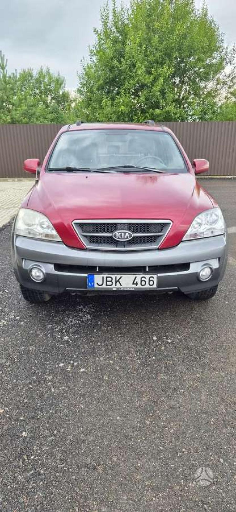 Sarkans Kia Sorento 2004 Viļņa, ar dzinēja tilpumu 2.49 L un nobraukumu 343 tūkst. km par 1050 €, foto 9 vietnē AUTOMOTO.COM.LV