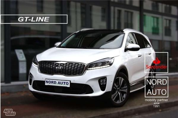 White Kia Sorento 2019 in Kaunas, with an engine capacity of 2.20 L and mileage of 98 thousand km for 30609 €, photo 1 on AUTOMOTO.COM.LV
