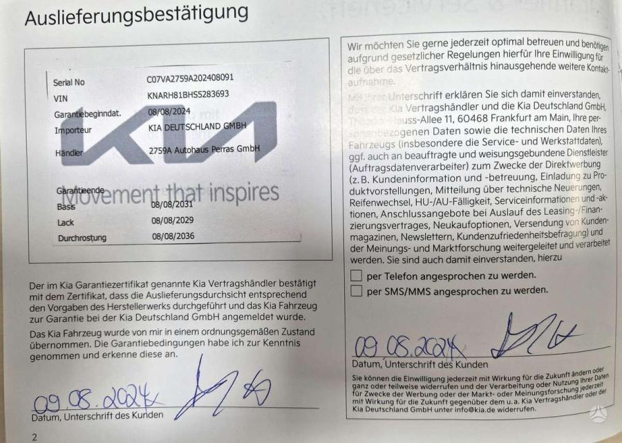 Balts Kia Sorento 2024 Šauļi, ar dzinēja tilpumu 2.15 L un nobraukumu 69 tūkst. km par 39900 €, foto 39 vietnē AUTOMOTO.COM.LV