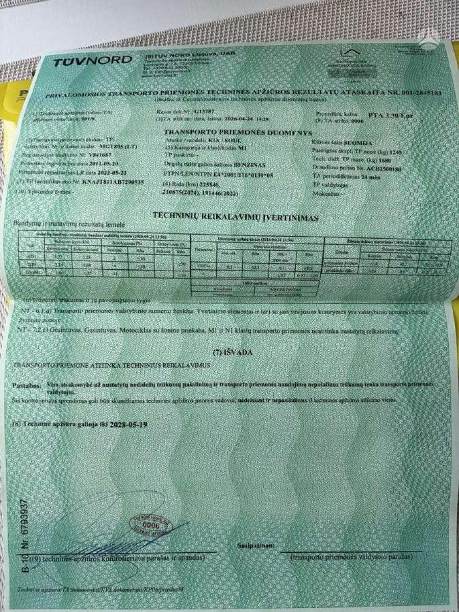 Черный Киа Soul 2011 в Вильнюс, объемом двигателя 1.59 л и пробегом 226 тыс. км за 2450 €, фото 17 на AUTOMOTO.COM.LV