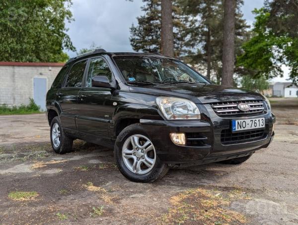 Black Kia Sportage 2006 in Riga, with an engine capacity of 2.00 L and mileage of 0 thousand km for 6750 €, photo 1 on AUTOMOTO.COM.LV