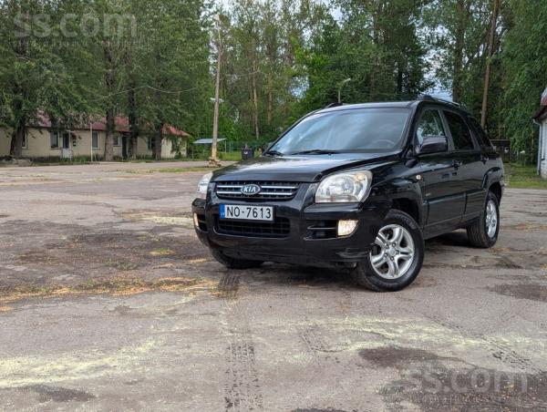 Black Kia Sportage 2006 in Riga, with an engine capacity of 2.00 L and mileage of 0 thousand km for 6750 €, photo 5 on AUTOMOTO.COM.LV