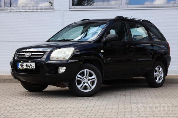 Black Kia Sportage 2006 in Riga, with an engine capacity of 2.00 L and mileage of 271 thousand km for 2495 €, photo 1 on AUTOMOTO.COM.LV