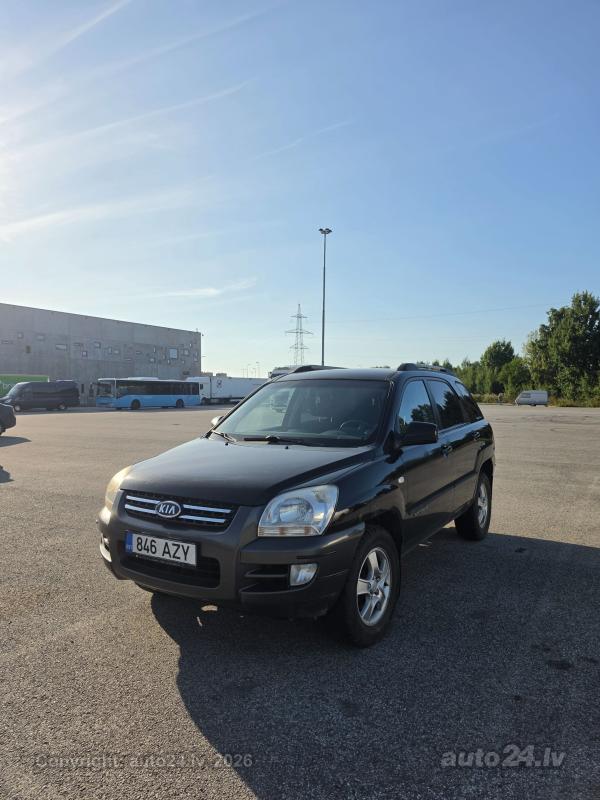 Black Kia Sportage 2007 in Tallinn, with an engine capacity of 2.00 L and mileage of 286 thousand km for 1399 €, photo 2 on AUTOMOTO.COM.LV