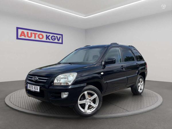 Black Kia Sportage 2007 in Vilnius, with an engine capacity of 2.00 L and mileage of 295 thousand km for 3499 €, photo 1 on AUTOMOTO.COM.LV