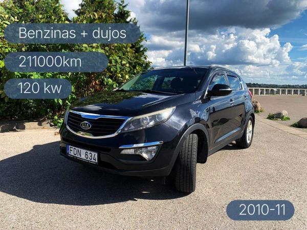 Черный Киа Sportage 2010 в Каунас, объемом двигателя 2.00 л и пробегом 211 тыс. км за 5280 €, фото 1 на AUTOMOTO.COM.LV