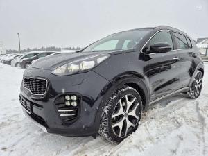 Black Kia Sportage 2016 in Utena, with an engine capacity of 2.00 L and mileage of 287 thousand km for 12950 €, photo  on AUTOMOTO.COM.LV
