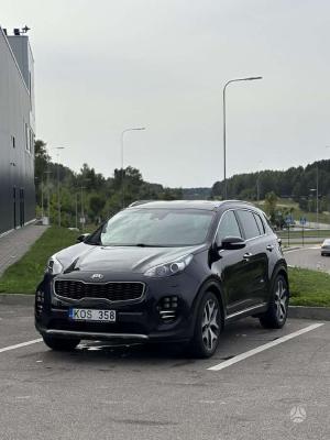 Black Kia Sportage 2018 in Vilnius, with an engine capacity of 1.59 L and mileage of 76 thousand km for 15900 €, photo  on AUTOMOTO.COM.LV