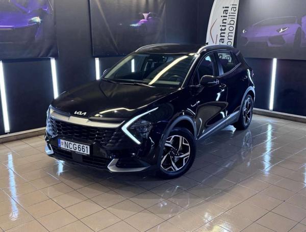 Melns Kia Sportage 2024 Viļņa, ar dzinēja tilpumu 1.60 L un nobraukumu 100 tūkst. km par 22950 €, foto 1 vietnē AUTOMOTO.COM.LV