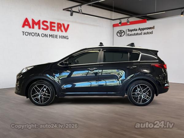 Black Kia Sportage 2021 in Tallinn, with an engine capacity of 1.60 L and mileage of 100 thousand km for 19490 €, photo 3 on AUTOMOTO.COM.LV