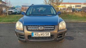 Blue Kia Sportage 2006 in Panevezys, with an engine capacity of 1.99 L and mileage of 145 thousand km for 2200 €, photo  on AUTOMOTO.COM.LV
