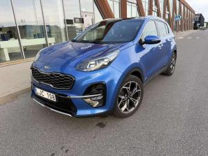 Blue Kia Sportage 2020 in Vilnius, with an engine capacity of 1.59 L and mileage of 133 thousand km for 19500 €, photo  on AUTOMOTO.COM.LV