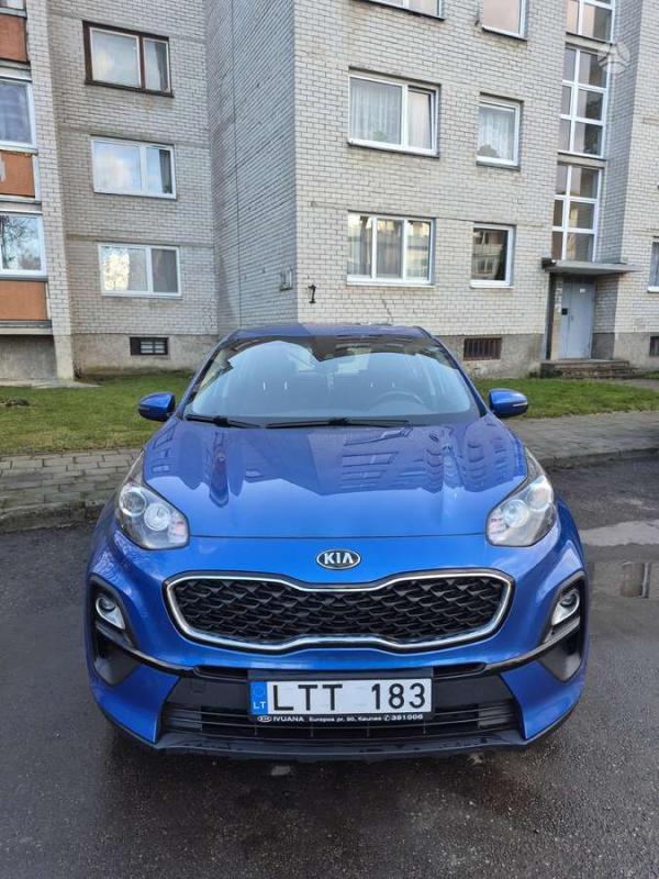 Blue Kia Sportage 2021 in Klaipeda, with an engine capacity of 1.59 L and mileage of 86 thousand km for 17000 €, photo 2 on AUTOMOTO.COM.LV