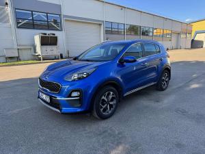Zils Kia Sportage 2021 Kauņa, ar dzinēja tilpumu 1.59 L un nobraukumu 90 tūkst. km par 18000 €, foto  vietnē AUTOMOTO.COM.LV