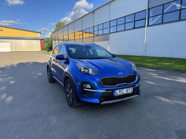 Blue Kia Sportage 2021 in Kaunas, with an engine capacity of 1.59 L and mileage of 90 thousand km for 18000 €, photo 2 on AUTOMOTO.COM.LV