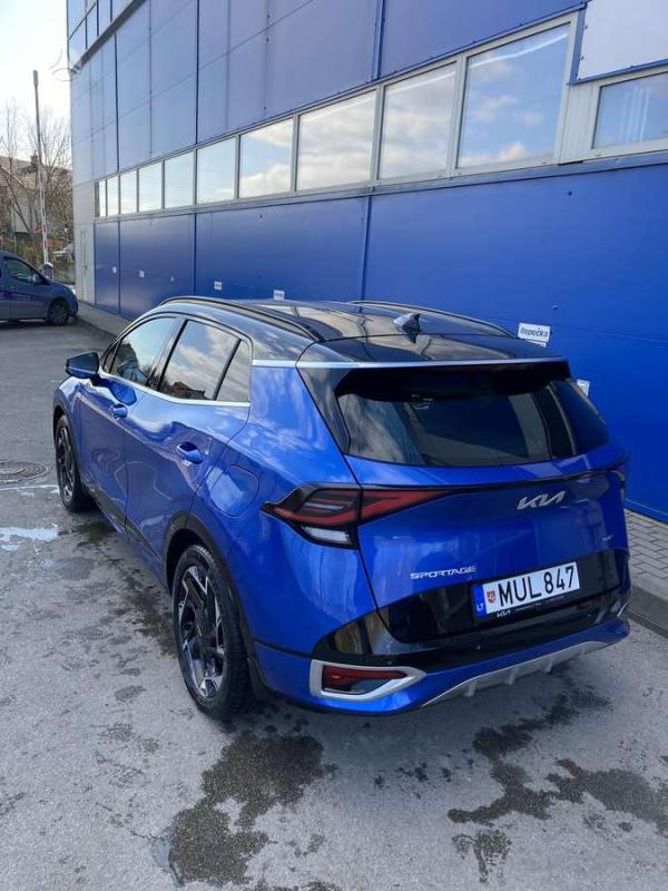 Blue Kia Sportage 2024 in Vilnius, with an engine capacity of 1.60 L and mileage of 27 thousand km for 29700 €, photo 5 on AUTOMOTO.COM.LV
