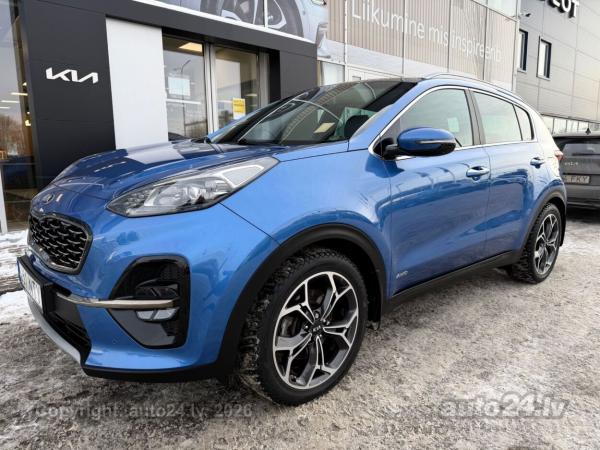 Blue Kia Sportage 2021 in Tallinn, with an engine capacity of 1.60 L and mileage of 88 thousand km for 21900 €, photo 1 on AUTOMOTO.COM.LV
