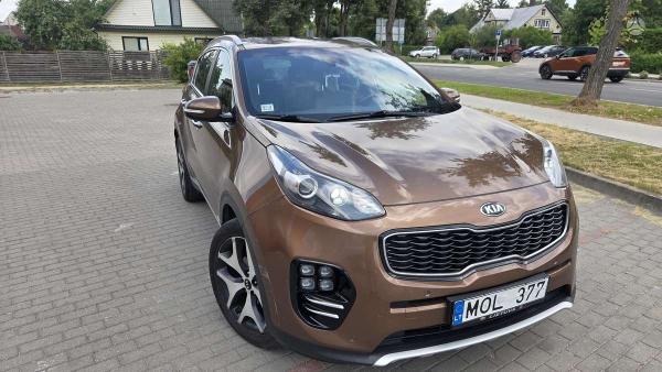 Коричневый Киа Sportage 2016 в Утена, объемом двигателя 2.00 л и пробегом 184 тыс. км за 11950 €, фото 2 на AUTOMOTO.COM.LV