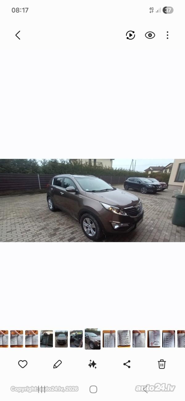 Коричневый Киа Sportage 2014 в Рига, объемом двигателя 2.00 л и пробегом 170 тыс. км за 8500 €, фото 2 на AUTOMOTO.COM.LV