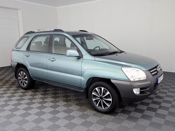 Green Kia Sportage 2005 in Tallinn, with an engine capacity of 2.00 L and mileage of 199 thousand km for 2299 €, photo 1 on AUTOMOTO.COM.LV