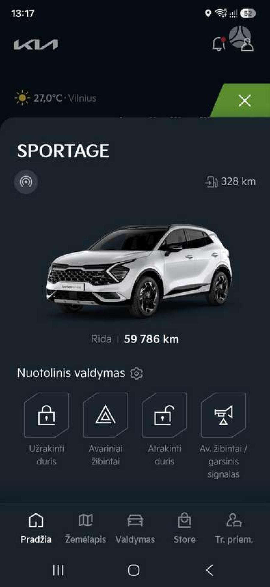 Zaļš Kia Sportage 2023 Viļņa, ar dzinēja tilpumu 1.60 L un nobraukumu 60 tūkst. km par 23200 €, foto 16 vietnē AUTOMOTO.COM.LV
