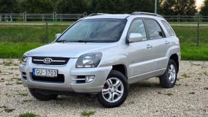 Pelēks Kia Sportage 2007 Jelgava, ar dzinēja tilpumu 2.00 L un nobraukumu 250 tūkst. km par 1850 €, foto  vietnē AUTOMOTO.COM.LV