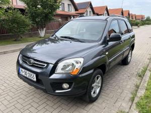 Grey Kia Sportage 2009 in Klaipeda, with an engine capacity of 1.99 L and mileage of 278 thousand km for 3450 €, photo  on AUTOMOTO.COM.LV