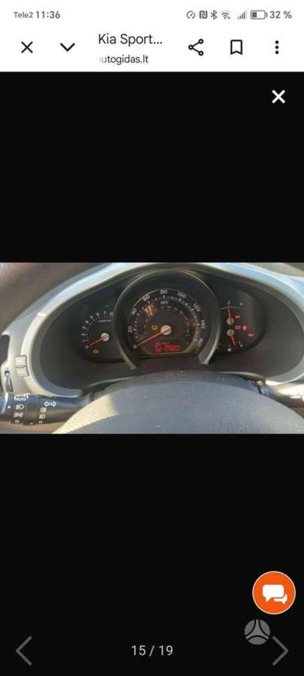 Grey Kia Sportage 2015 in Trakai, with an engine capacity of 2.36 L and mileage of 99 thousand km for 7500 €, photo 5 on AUTOMOTO.COM.LV