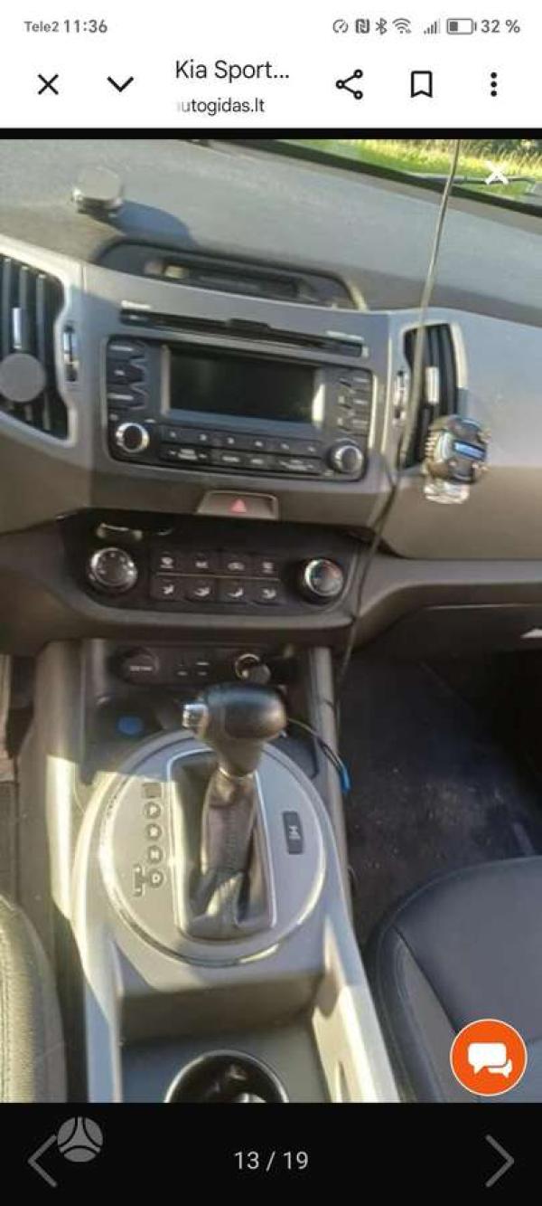 Grey Kia Sportage 2015 in Trakai, with an engine capacity of 2.36 L and mileage of 99 thousand km for 7500 €, photo 7 on AUTOMOTO.COM.LV