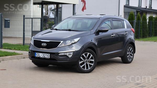 Grey Kia Sportage 2015 in Riga, with an engine capacity of 1.70 L and mileage of 0 thousand km for 5990 €, photo 3 on AUTOMOTO.COM.LV