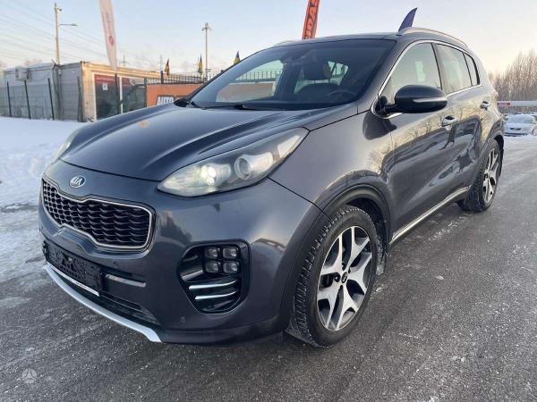 Grey Kia Sportage 2017 in Kaunas, with an engine capacity of 1.69 L and mileage of 255 thousand km for 9650 €, photo 1 on AUTOMOTO.COM.LV