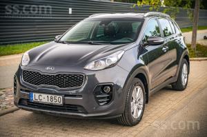 Grey Kia Sportage 2018 in Riga, with an engine capacity of 1.70 L and mileage of 180 thousand km for 8990 €, photo  on AUTOMOTO.COM.LV