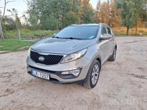 Pelēks Kia Sportage 2015 Rīga, ar dzinēja tilpumu 2.00 L un nobraukumu 163 tūkst. km par 9250 €, foto  vietnē AUTOMOTO.COM.LV