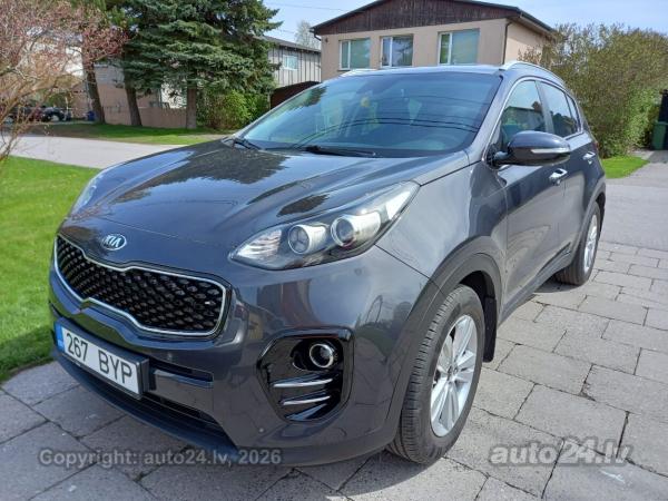 Pelēks Kia Sportage 2018 Pērnava, ar dzinēja tilpumu 1.70 L un nobraukumu 47 tūkst. km par 16649 €, foto  vietnē AUTOMOTO.COM.LV